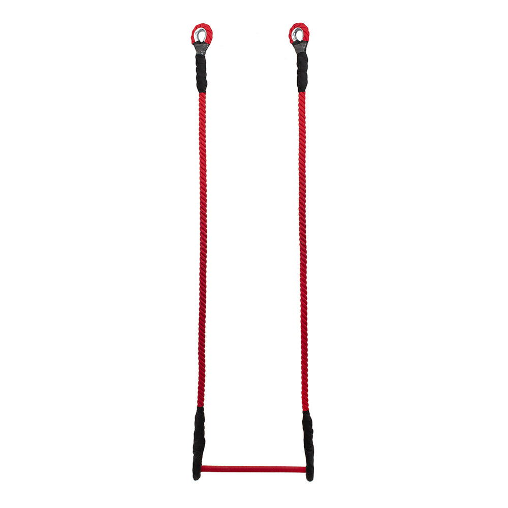 Aerial dance trapeze, velvet elbows, cotton rope, black, white, red ...